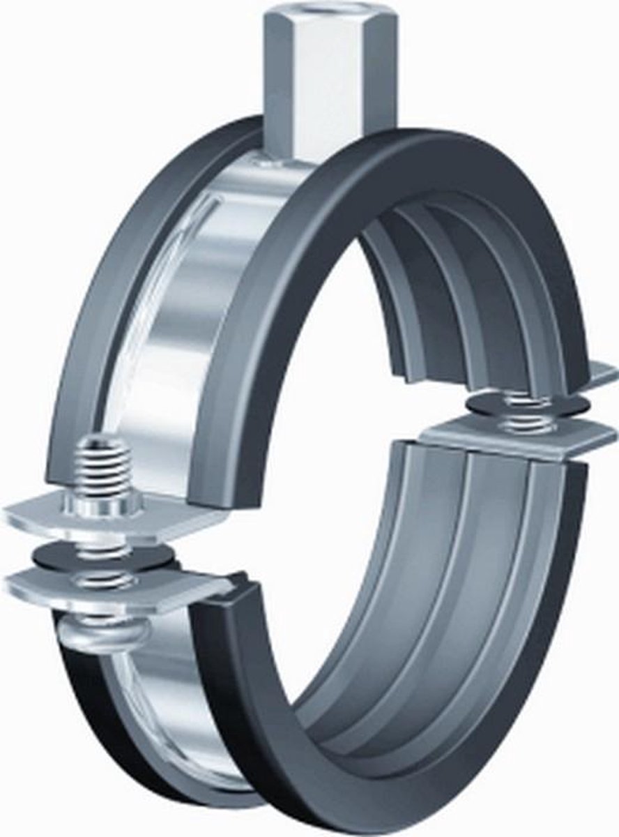 FLAM tweedelige beugel BSI, staal, blank, uitw buisdiam 75 - 80mm | bol