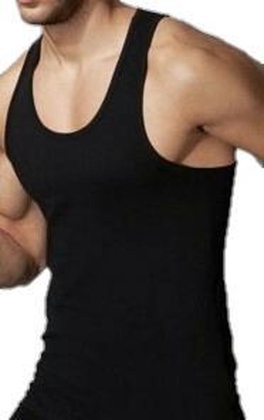 5 stuks Heren onderhemd - zwart - XXL | bol