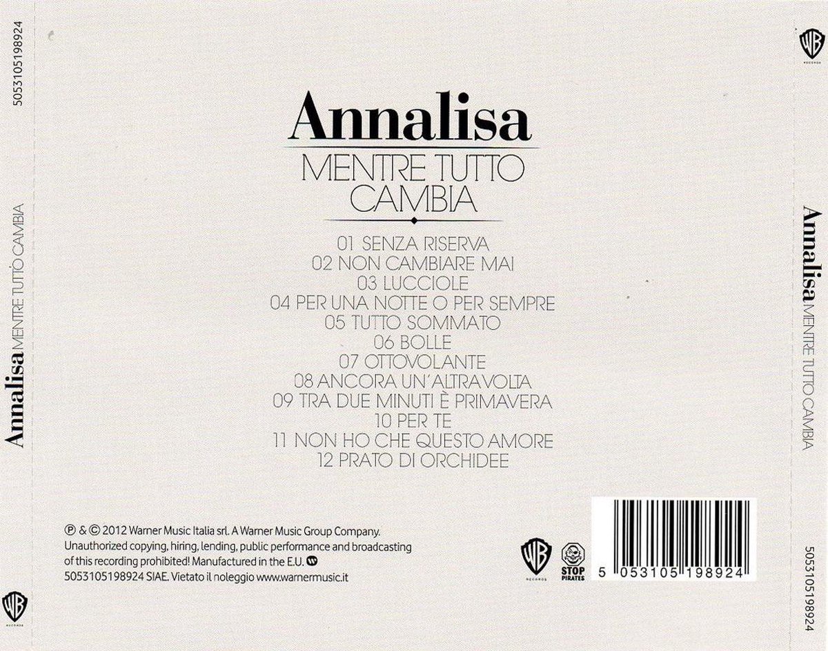 Mentre Tutto Cambia - Annalisa, Annalisa | CD (album) | Muziek | bol.com