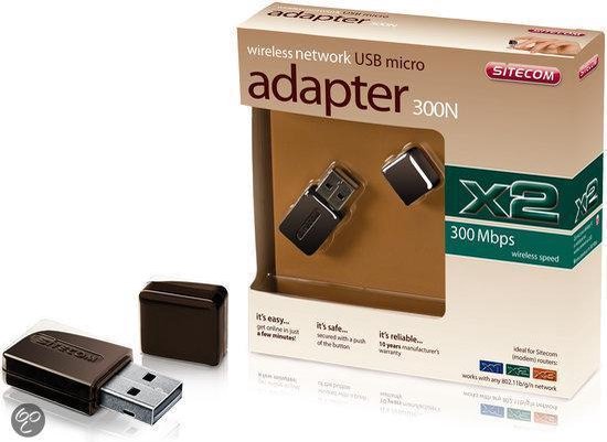 Sitecom Wireless Usb Micro Adapter 300n X2 Pure E-Motion X-Series 2.0 | bol