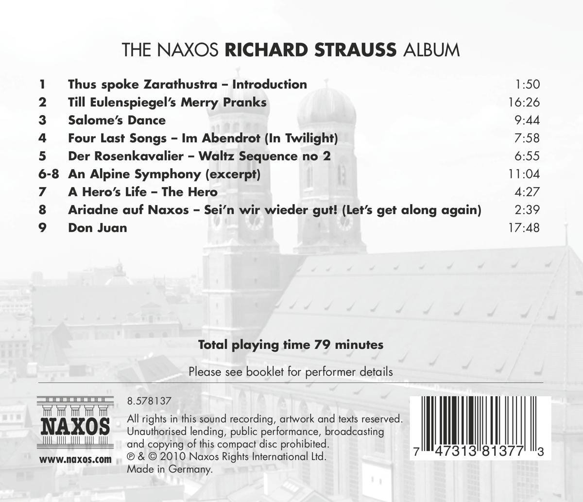 Various Artists - The Naxos Richard Strauss Album (CD), various artists ...
