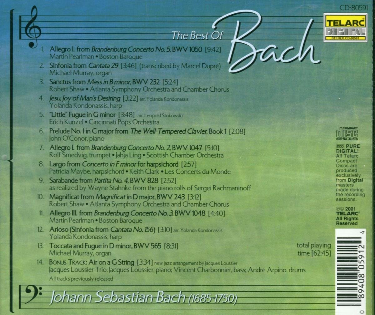 The Best Of Bach, Johann Sebastian Bach | CD (album) | Muziek | bol