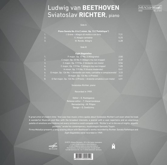 Sviatoslav Richter, Vol 1, Sviatoslav Richter | LP (album) | Muziek | bol.com