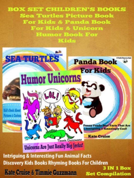 Box Set Children's Books: Sea Turtles Picture Book For Kids & Panda ...