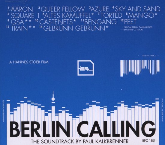 Paul Kalkbrenner Berlin Calling - CD soundtrack uit 2008 | bol