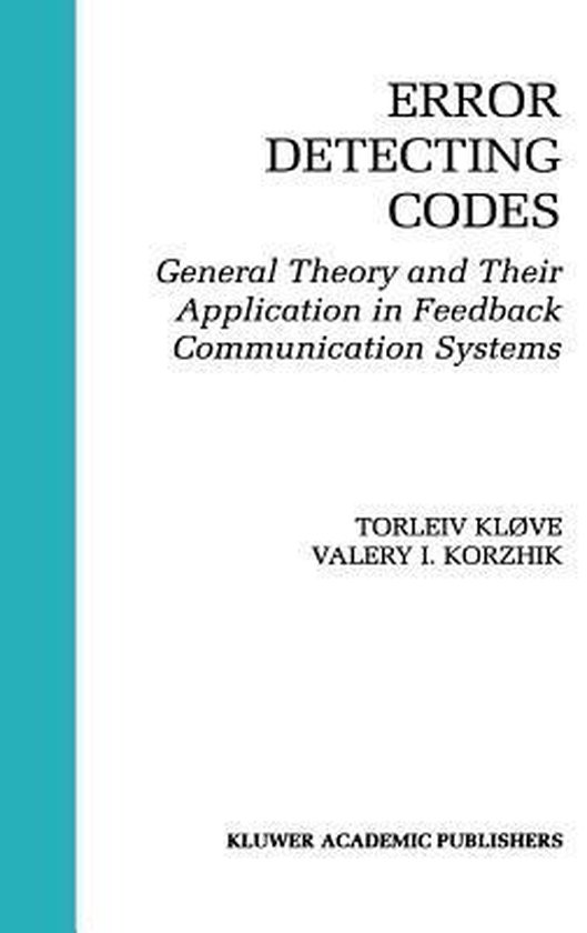 Error Detecting Codes 9780792396291 Torleiv Klove Boeken Bol
