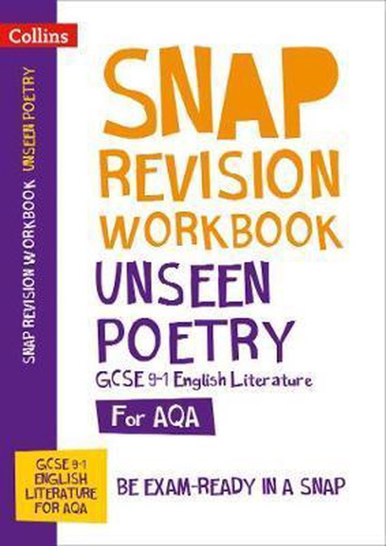 AQA Unseen Poetry Anthology Workbook | 9780008355319 | Collins Gcse ...