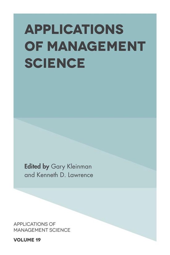 Applications of Management Science 19 - Applications of Management ...