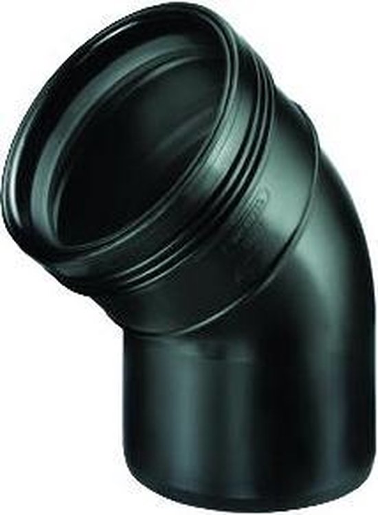 Bocht PP 45° Spie x Manchet Zwart 110mm | bol.com