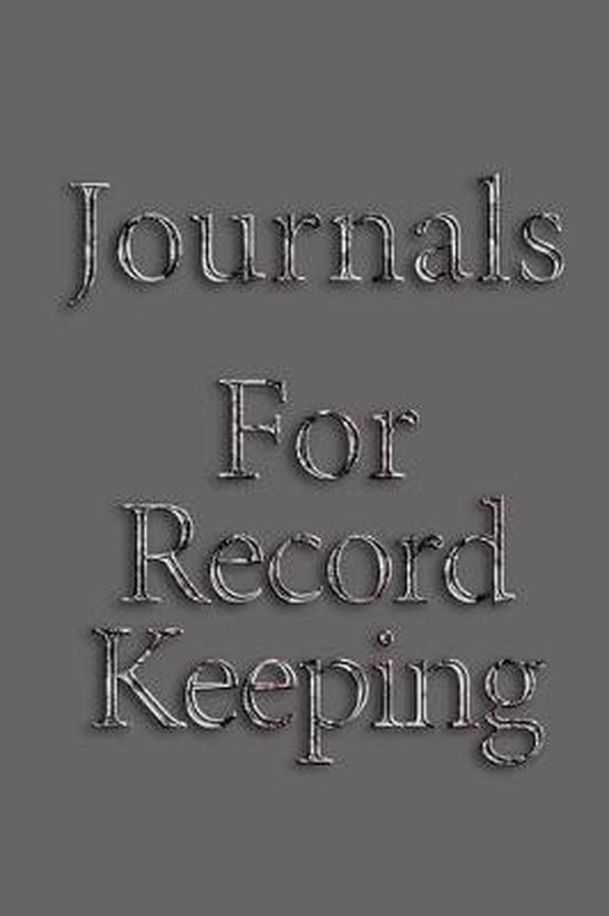 Journals for Record Keeping | bol.com