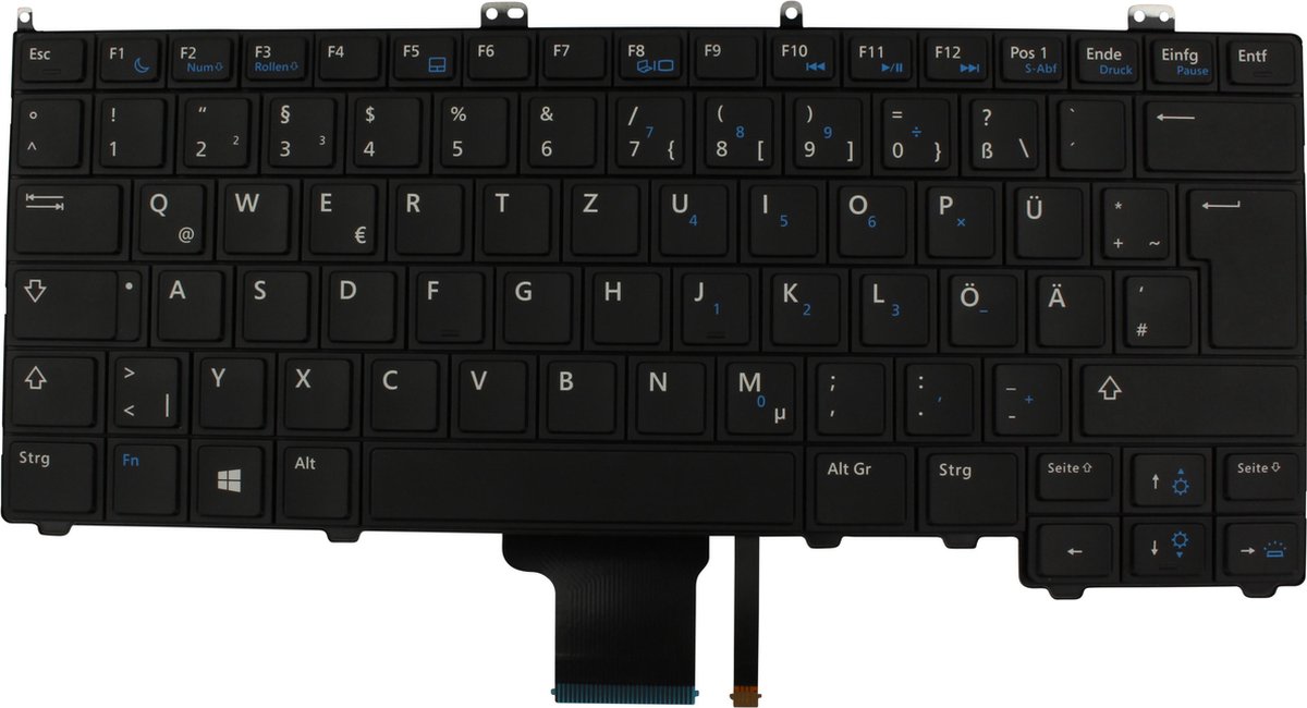 Dell 896NG - QWERTZ Duits - Laptop Toetsenbord Verlicht (Inbouw) | bol.com