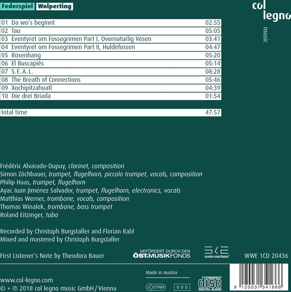 Federspiel - Federspiel: Wolperting (CD), Federspiel | Muziek | bol.com