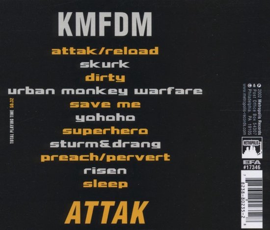 Attak, Kmfdm | CD (album) | Muziek | bol.com