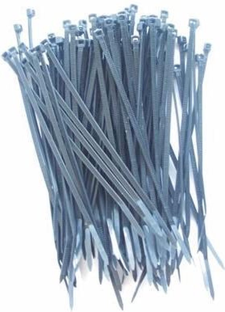 Kabelbinders 2,5 x 200 mm - zwart - zak 100 stuks - Tiewraps - Binders ...