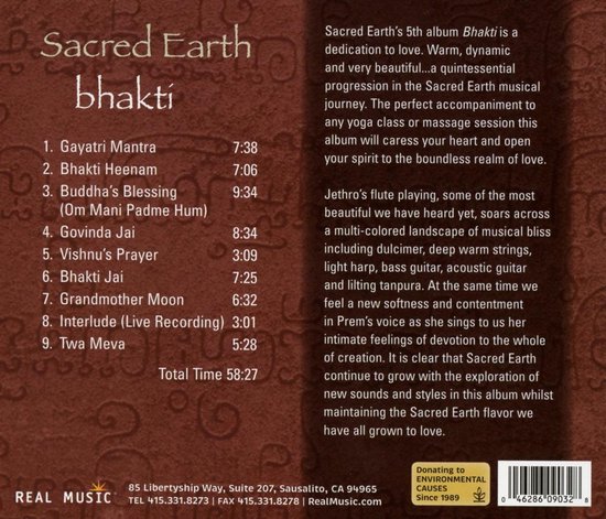 Bhakti, Sacred Earth | CD (album) | Muziek | bol.com