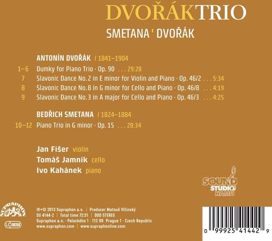 Smetana & Dvorak/Piano Trios, Dvorak Trio | CD (album) | Muziek | bol.com