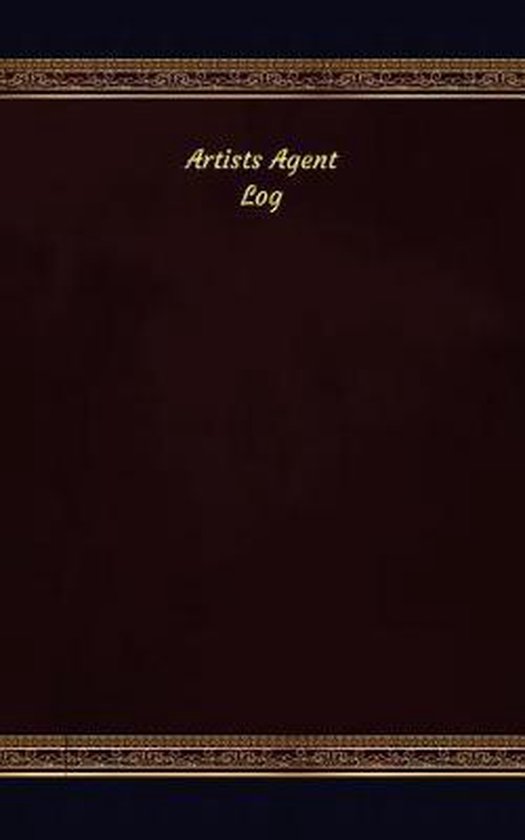 Artists Agent Log, Unique Logbooks | 9781546776536 | Boeken | bol.com