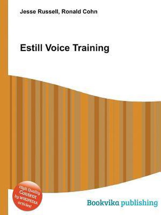 Estill Voice Training | 9785509267383 | Ronald Cohn | Boeken | bol