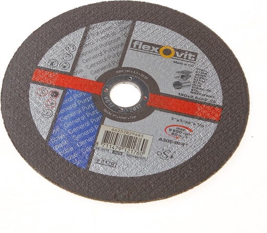 Flexovit Doorslijpschijf vlak roestvaststaal A 30 S-BF41 150 x 2.5 x 22mm | bol.com