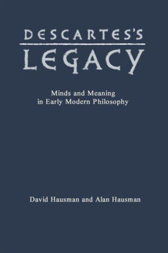 Descartes's Legacy | 9780802009470 | David Hausman | Boeken | bol