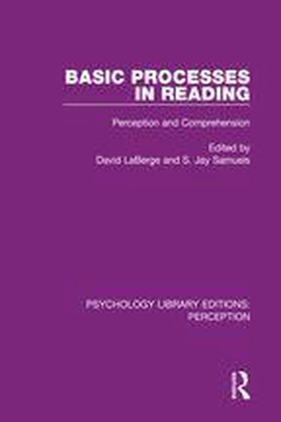 Psychology Library Editions: Perception 17 - Basic Processes in Reading ...