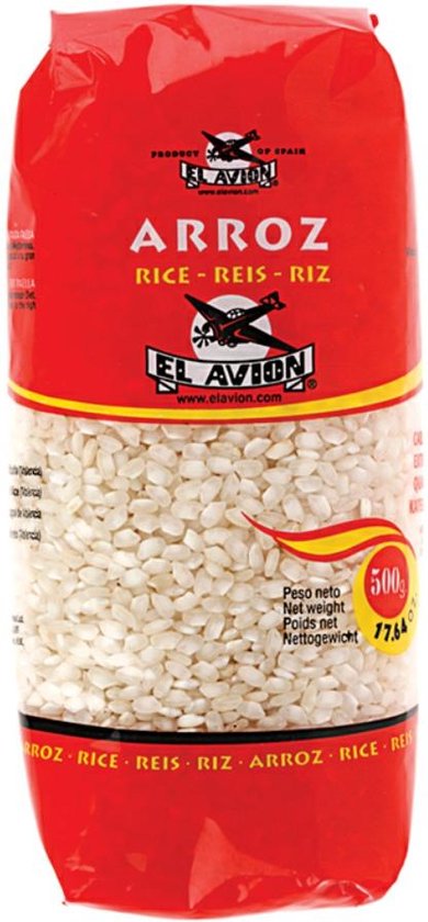 2 KG PAELLA RIJST. 2 KG ARROZ PARA PAELLA. VERPAKT IN SACHETS VAN 500GR ...