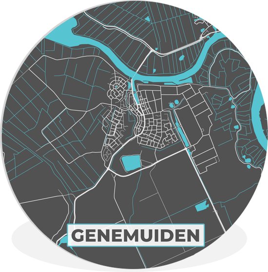 Wall Circle - Wall Circle Indoor - City Map - Map - Genemuiden - Map ...