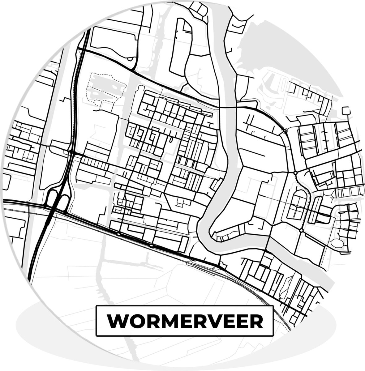 Wall Circle - Wall Circle Indoor - City Map - Map - Wormerveer - Map ...