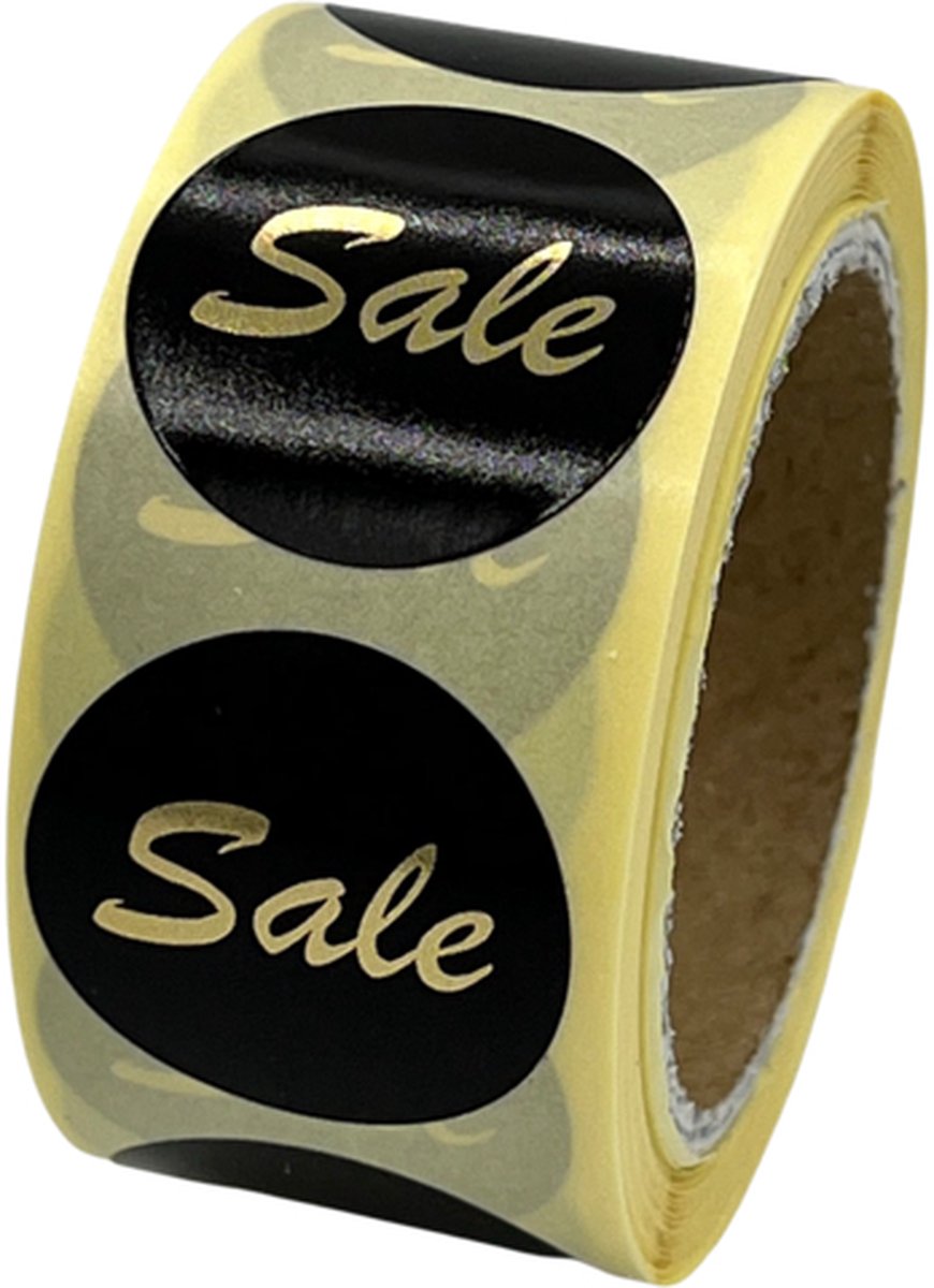 Sale sticker - 250 Stuks - rond 25mm - uitverkoop - aanbieding - goud ...