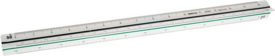 schaalstok 30 cm wit | bol