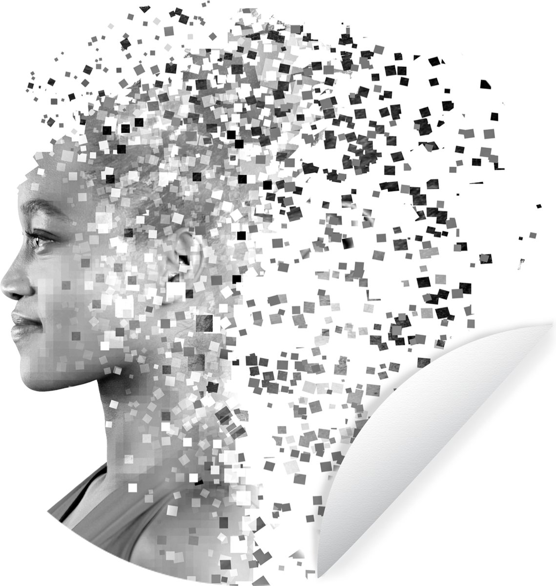 Wallpaper Circle - Visage qui se déforme en différentes formes ...