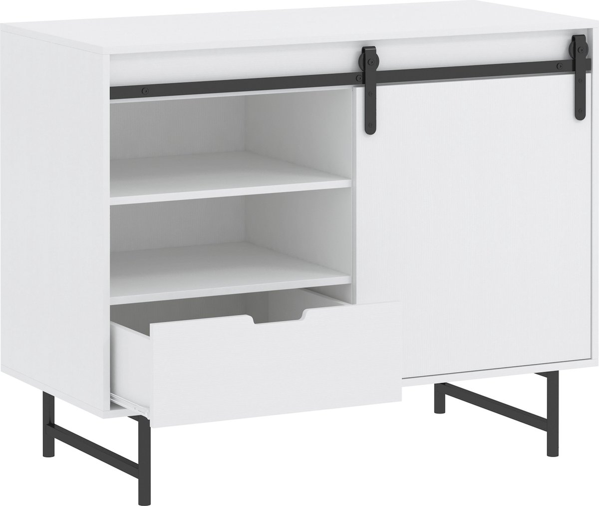 Cabino Commode Dalton - Wit | bol.com