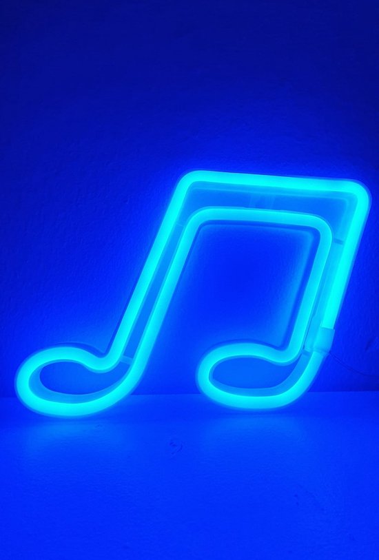 Muzieknoot nachtlampje, wandlamp muziek noot. Neon lamp muziek. Cadeau ...