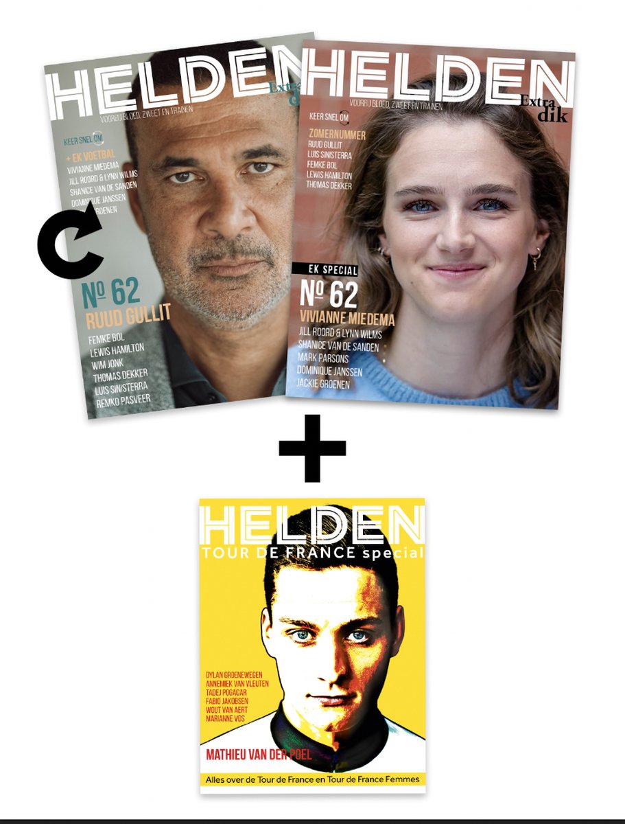 Helden Magazine zomerbundel - Tijdschrift - Sport - 340 pagina's - Mathieu van der... | bol.com