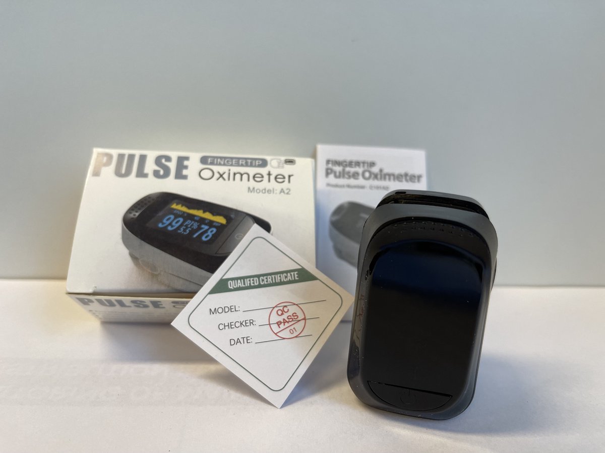 Saturatiemeter Pulse Oximeter - Saturatie meter - Vingertip ...