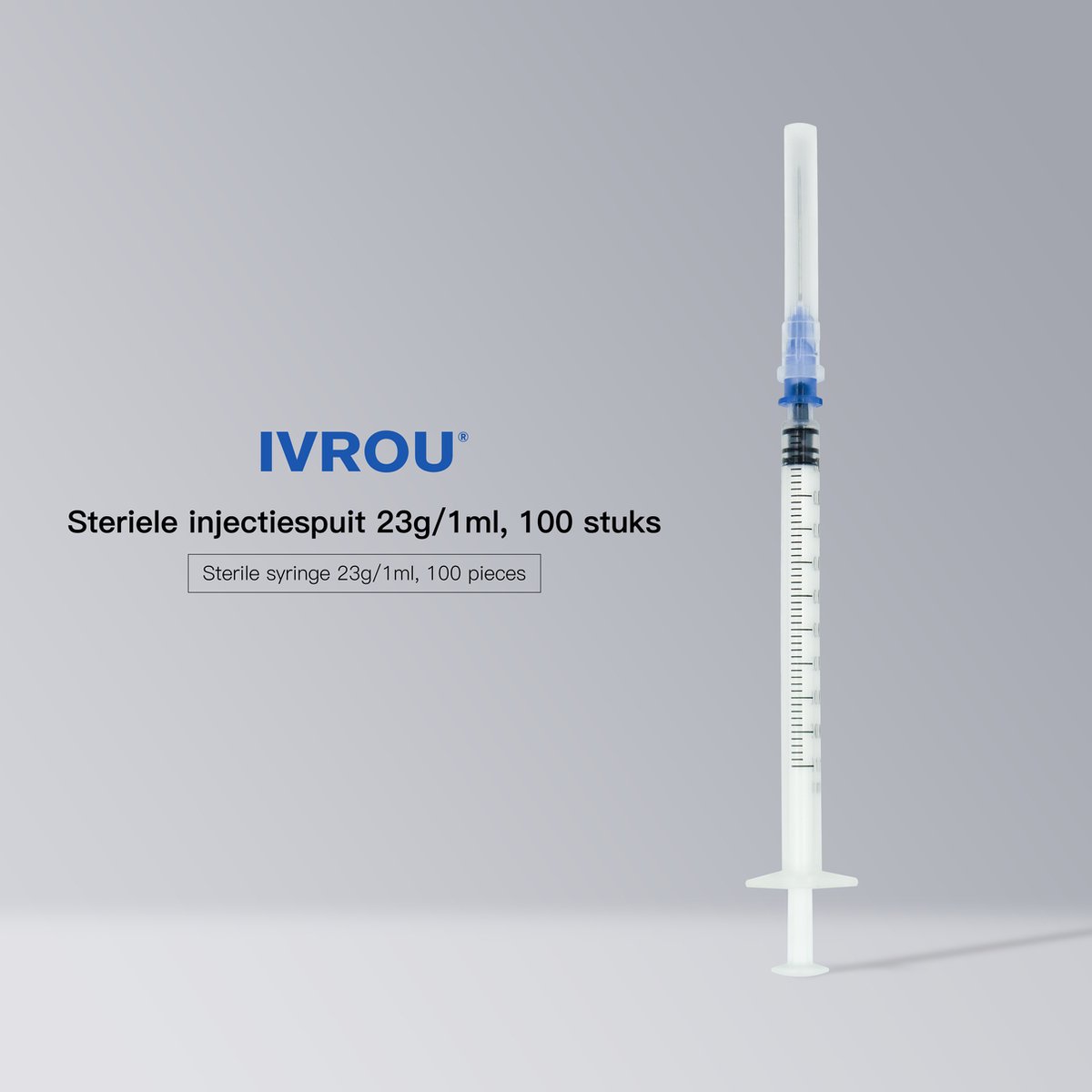 IVROU Steriele injectiespuit 100 stuks - Doseerspuit met maataanduiding ...