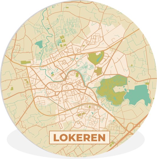 Wall Circle - Wall Circle Indoor - Map - Vintage - City Map - Map ...