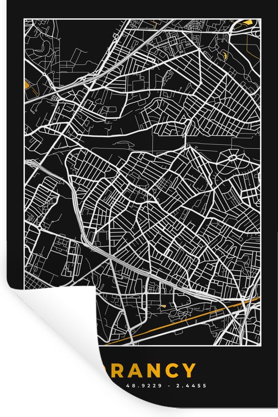 Stickers muraux - Plan de ville - Drancy - Carte - Carte - France ...