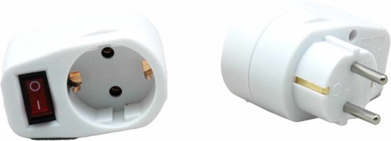 3x Stopcontact adapters met schakelaar - Stekkerdozen - Stopcontacten ...