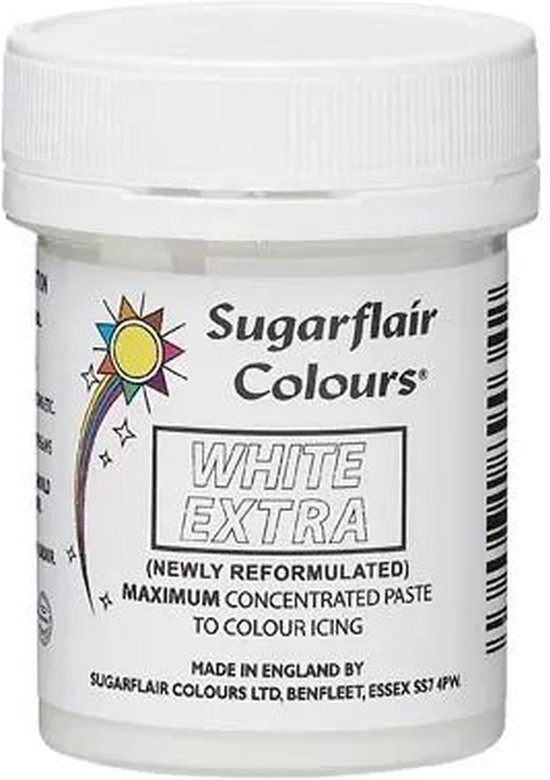 Sugarflair Max Concentrate Paste Colour - Voedingskleurstof - Wit - 42g ...