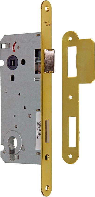 Cilinderslot Yale A2653-25 met asafstand 110 mm en afgeronde koper ...