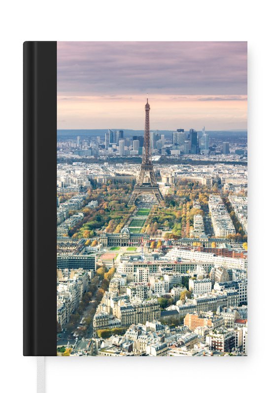 Cahier - Cahier d'écriture - Vue aérienne de la Tour Eiffel - Cahier - Format A5 -... | bol.com