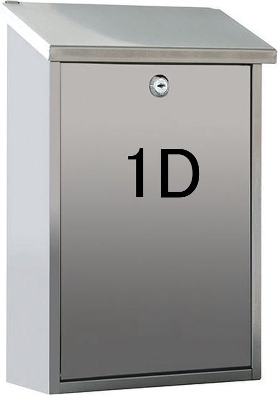 Huisnummer sticker - D - zwart - 6 cm - letter - brievenbussticker ...