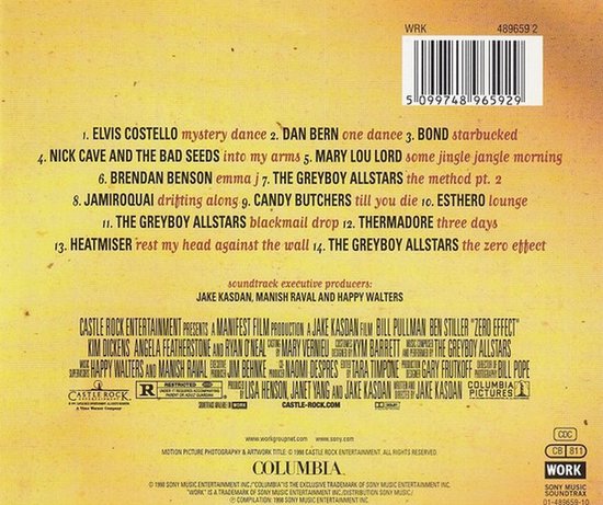 Zero Effect, Ost | CD (album) | Muziek | bol.com