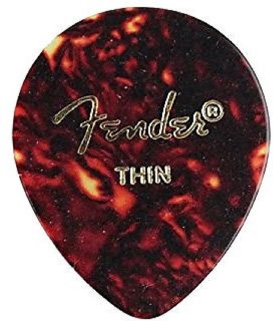 Fender 347 shape 6-pack plectrum thin | bol.com