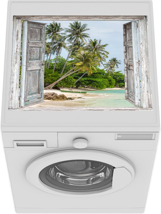 Protège machine à laver - Tapis de machine à laver - Tropical - Palmier ...