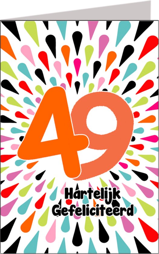 Verjaardagskaart 49 jaar | bol
