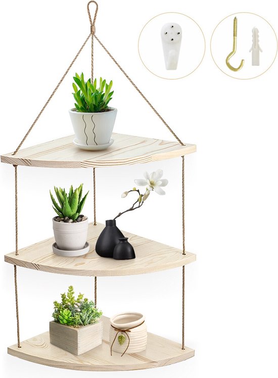 Hoek Opbergrek - 3 Lagen - Waaiervormig Wandrek - 90 Graden - Stevig ...