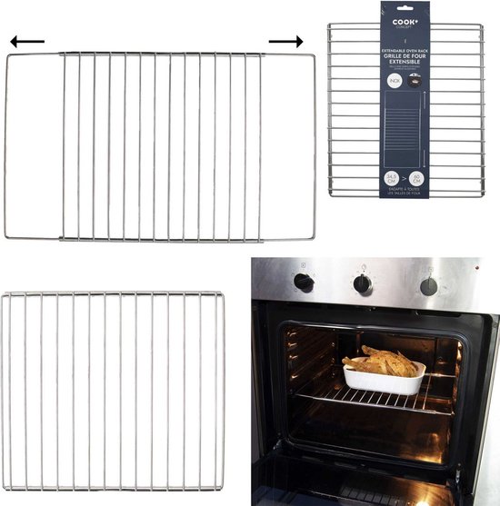 Cook Concept - Grille de Four Ajustable Universelle - Rack de Four ...