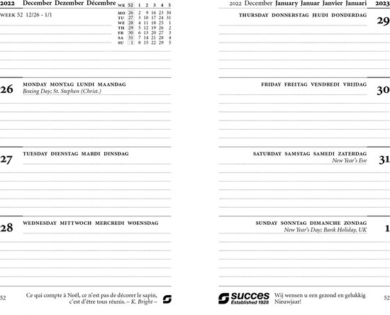 Calendarium 2023 Succes Senior 7 dagen/2pagina's | bol.com